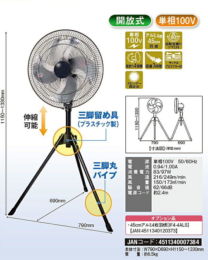 【楽天市場】ナカトミ NAKATOMI 工場扇 QSE-45A | 価格比較 - 商品価格ナビ