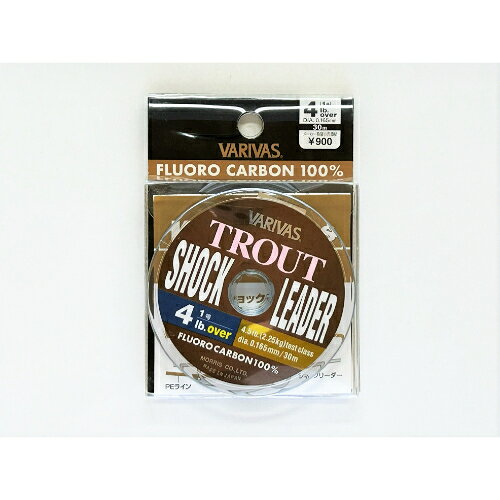 【楽天市場】バリバス バリバス VARIVAS バリバス トラウト ショックリーダー 30m 1号/4lb ナチュラル | 価格比較 - 商品価格ナビ