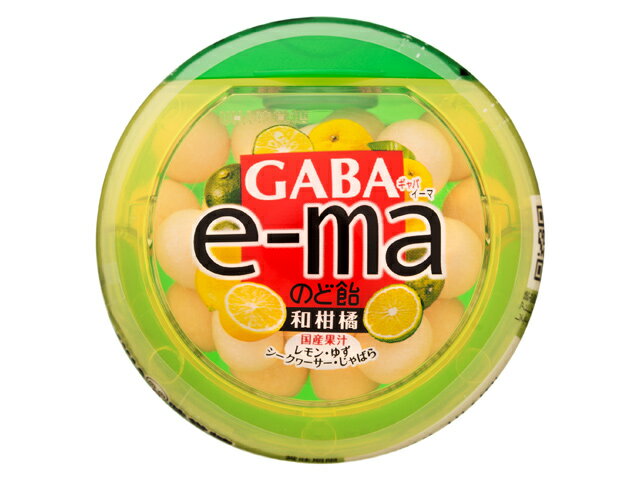 【楽天市場】ユーハピピン UHAピピン 機能性表示食品e-maのど飴容器 GABA 和柑橘 33g | 価格比較 - 商品価格ナビ