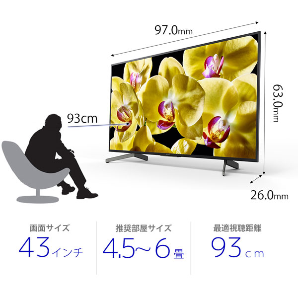 【楽天市場】ソニーグループ SONY BRAVIA 液晶テレビ X8000G KJ-43X8000G | 価格比較 - 商品価格ナビ