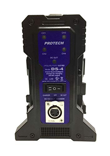 【楽天市場】日本ビデオシステム ロフト Loft PROTECH 充電器 Vマウント4CH同時バッテリーチャージャー DS-4 同時充電 大容量 リチウムイオンバッテリー 海外で充電可能 短 ...