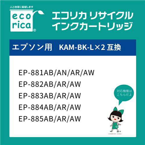 【楽天市場】エコリカ ecorica 互換リサイクルインクカートリッジ ECI-EKAMLB-2P | 価格比較 - 商品価格ナビ