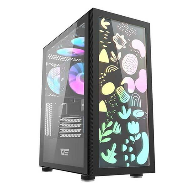 【楽天市場】ディラック darkFlash DK210 Graffiti ATX PCケース / M-ATX / ITX対応 文字・イラストを ...