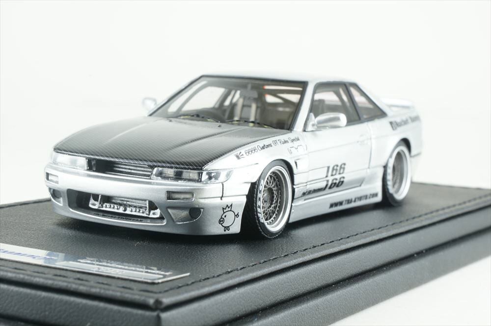 【楽天市場】ティーケー.カンパニー 1/43 Rocket Bunny S13 V1 Silver ignitionモデル IG1179 ...