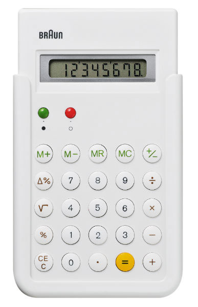 【楽天市場】マーサインターナショナル 復刻モデル BRAUN Calculator White ブラウン 電卓 ホワイト BNE001WH ...