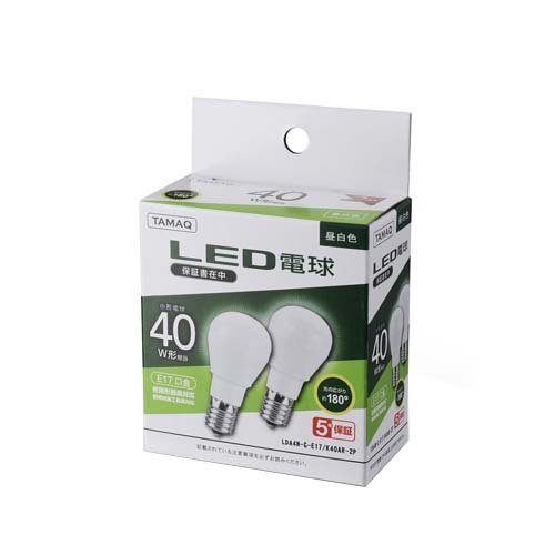 【楽天市場】NVC Lighting Japan NVCライティングジャパン LED電球 昼白色 40W形相当 LDA4N-G-E17／K40AR-2P(2個入) | 価格比較 - 商品価格ナビ