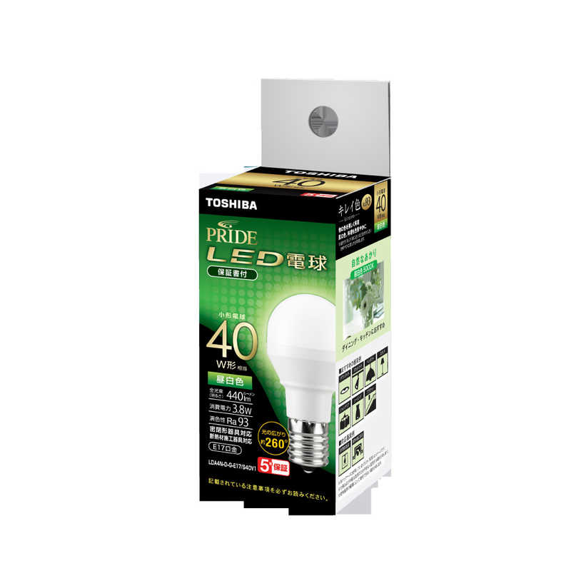 【楽天市場】NVC Lighting Japan TOSHIBA LDA4N-D-G-E17/S40V1 | 価格比較 - 商品価格ナビ