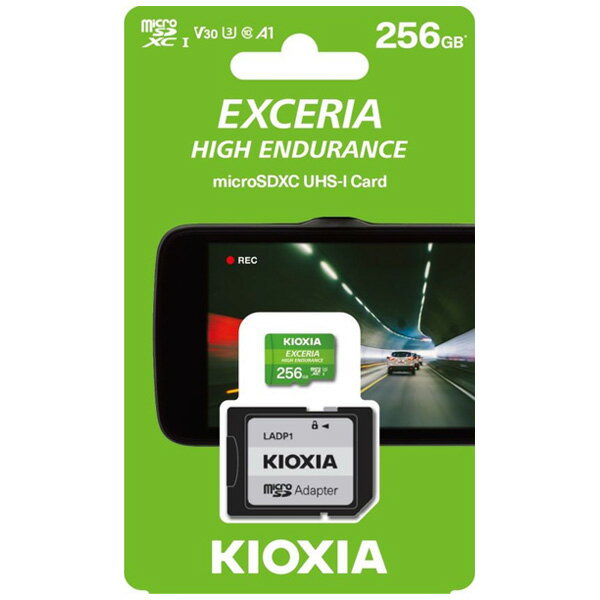 【楽天市場】キオクシア KIOXIA EXCERIA 256GB microSDXCカード High Endurance CLASS10 UHS-I SDアダプタ付 LMHE1G256GG2 ...