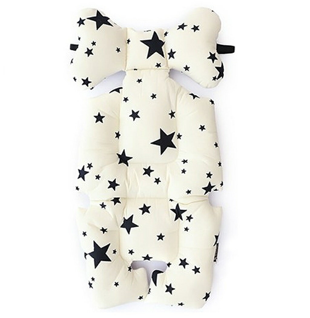 【楽天市場】タンタンデロ ベビーカー シート stardream-ivory ベビーカークッション 「ベビーカーシート+首クッション 一体型 ...