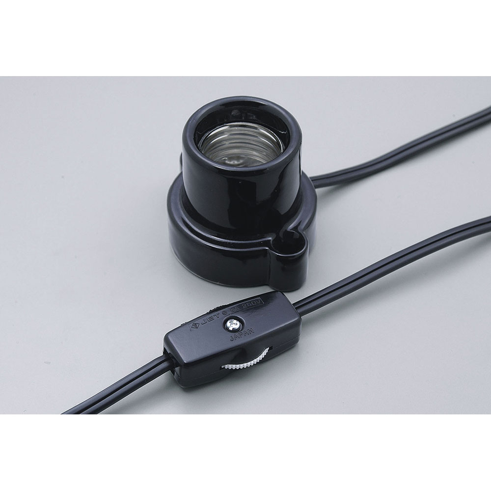 【楽天市場】朝日電器 エルパ(ELPA) コード付ソケット E26 1.5m ブラック KP-M2615H(BK)(1本入) | 価格比較 - 商品価格ナビ