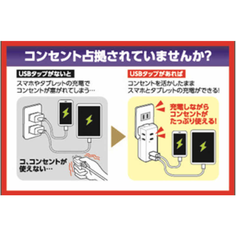 【楽天市場】朝日電器 エルパ(ELPA) 耐雷USBコード付きタップ 2.5m WL-2225SU(1個) | 価格比較 - 商品価格ナビ