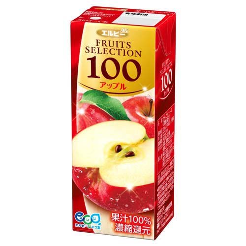 【楽天市場】エルビー FRUITS SELECTION アップル100(200ml*24本入) | 価格比較 - 商品価格ナビ