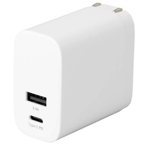 【楽天市場】ナカバヤシ Digio2 USB Type-C+USB-A 30W／PD 充電器 ホワイト JYU-ACU07W(1個) | 価格比較 - 商品価格ナビ