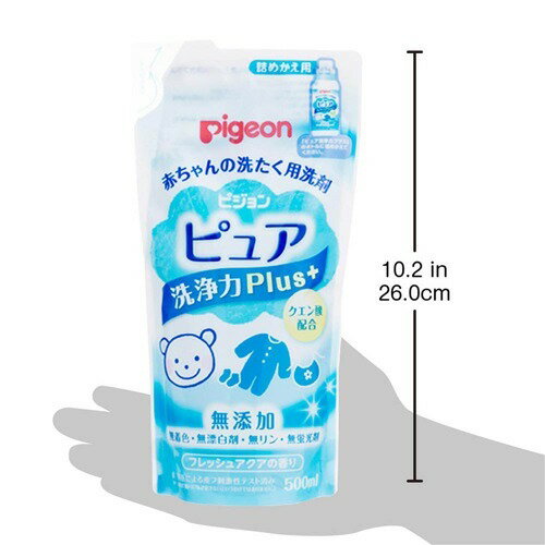 【楽天市場】ピジョン 赤ちゃんの洗たく用洗剤 ピュア 洗浄力プラス 詰めかえ用 500ml | 価格比較 - 商品価格ナビ
