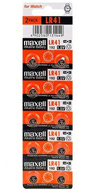 【楽天市場】マクセル Maxell Watch Battery Button Cell LR41 AG3 192 Pack of 10 Batteries | 価格比較 - 商品価格ナビ