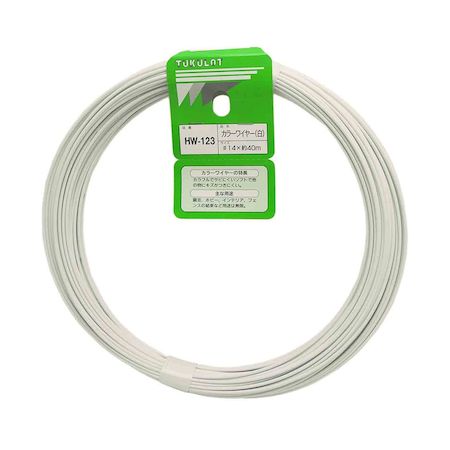 【楽天市場】和気産業 WAKIカラーワイヤー白HW123 #14×40m | 価格比較 - 商品価格ナビ