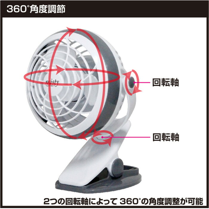 【楽天市場】カシムラ KJ-170 USB扇風機 クリップ WH | 価格比較 - 商品価格ナビ