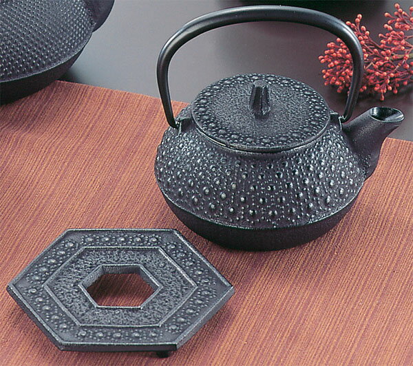 【楽天市場】岩鋳 岩鋳 Iwachu 鉄瓶兼用急須 3型新亀甲セット 黒焼付 0.32L ホーロー無し 直火可 南部鉄器 16109 | 価格比較 - 商品価格ナビ