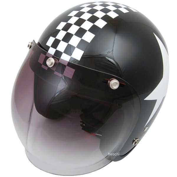 【楽天市場】岡田商事 ceptoo CS-212 CEPTOO HELMET シールド付 BK/WH チェッカー | 価格比較 - 商品価格ナビ