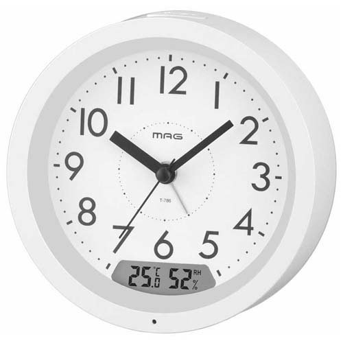 【楽天市場】ノア精密 MAG 自動点灯デジアナ目覚まし時計 レイ T-786 WH-Z(1台) | 価格比較 - 商品価格ナビ