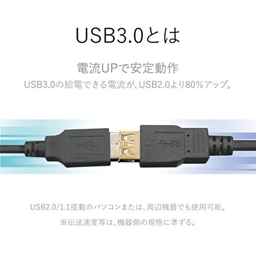 【楽天市場】エレコム ELECOM USBケーブル USB3-E10BK | 価格比較 - 商品価格ナビ