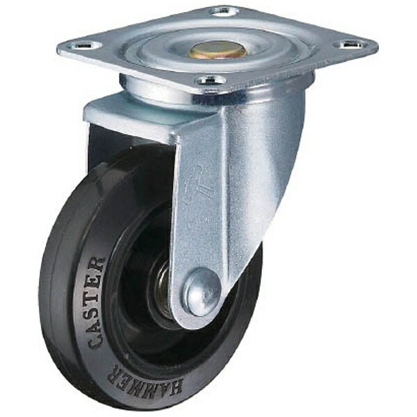 【楽天市場】ハンマーキャスター ハンマーキャスター 420YSFR125 特殊鋼 熱処理金具 自在 ゴムB車 125mm 420YS-FR125-BAR01 旋回式ゴム車輪125mm | 価格 ...