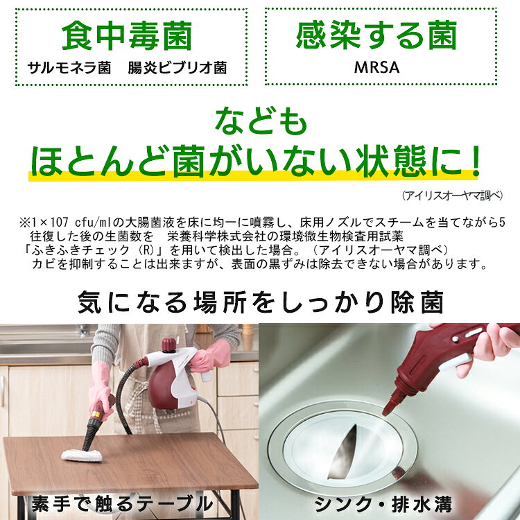 【楽天市場】アイリスオーヤマ IRIS キッチンクリーナー ホワイト/レッド STM-304KC | 価格比較 - 商品価格ナビ