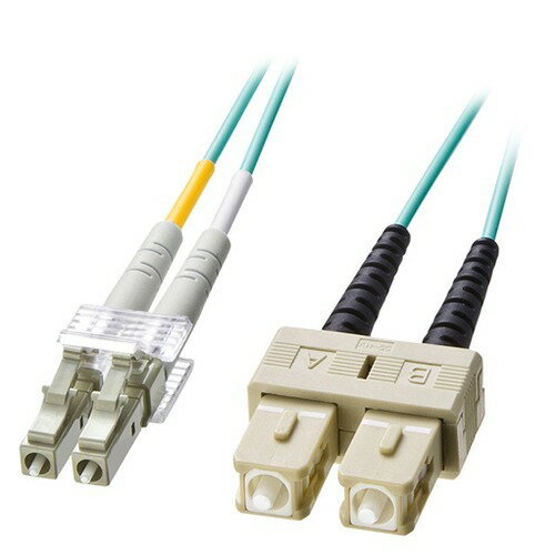【楽天市場】サンワサプライ OM3光ファイバケーブル LCコネクタ-SCコネクタ 1m HKB-OM3LCSC-01L(1本入) | 価格比較 - 商品価格ナビ