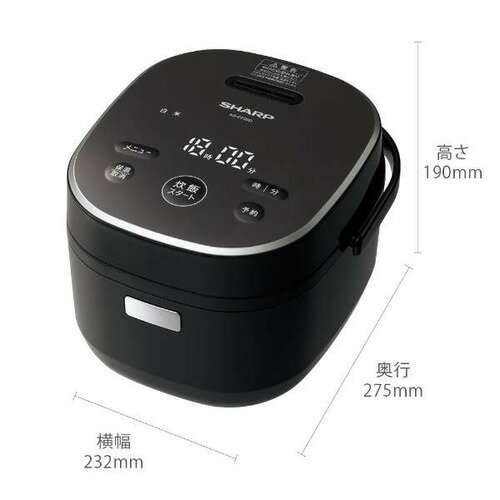 【楽天市場】シャープ SHARP ジャー炊飯器 3合 KS-CF05D-B | 価格比較 - 商品価格ナビ