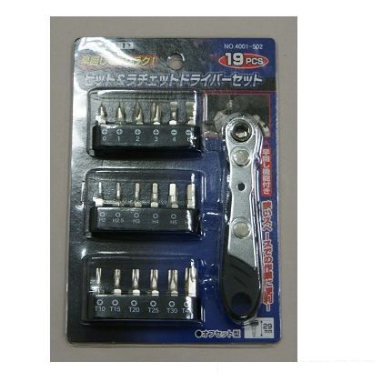 【楽天市場】トップマン トップマン トップマイティ 19PCSビット&ラチェット 4001502 | 価格比較 - 商品価格ナビ