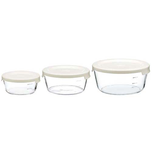 【楽天市場】HARIO ハリオ 耐熱ガラス製保存容器 MST-3018-OW(3個セット) | 価格比較 - 商品価格ナビ