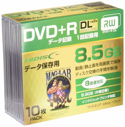【楽天市場】磁気研究所 HIDISC DVD+R DL HDD+R85HP10SC | 価格比較 - 商品価格ナビ