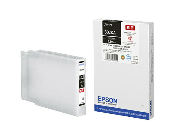 【楽天市場】エプソン販売 EPSON インクカートリッジ 黒 IB02KA 1色 | 価格比較 - 商品価格ナビ