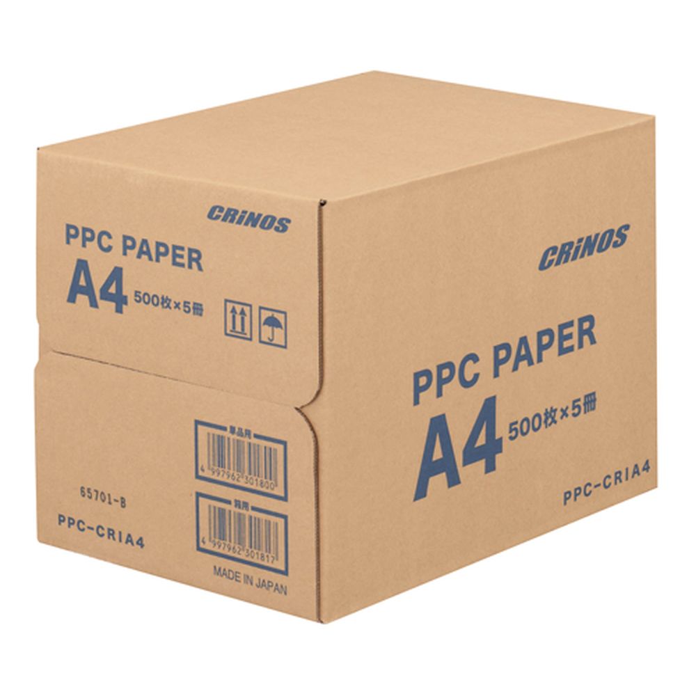 【楽天市場】日本クリノス 日本クリノス PPCペーパー B4 500マイX5サツ PPC-CRI 単位:コウリ | 価格比較 - 商品価格ナビ