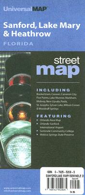 【楽天市場】Sanford, Lake Mary & Heathrow Florida Street Map | 価格比較 - 商品価格ナビ