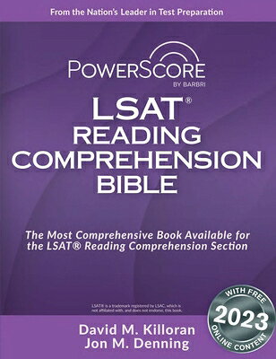【楽天市場】Powerscore LSAT Reading Comprehension Bible/POWERSCORE TEST ...