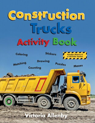 【楽天市場】Construction Trucks Activity Book/PAJAMA PR/Victoria Allenby | 価格 ...