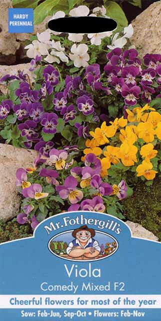 【楽天市場】Mr.Fothergill's SeedsViola Comedy Mixed F2ヴィオラ・コメディ・ミックス・F2の種 ...