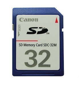 【楽天市場】Canon SDC-32M Secure Digital Memory Card SD for Powershot Cameras ...